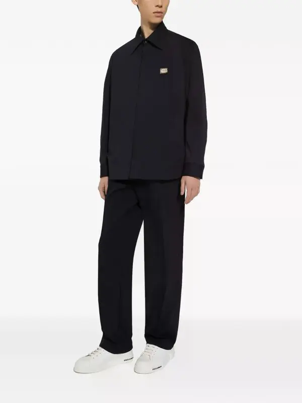 Dolce & Gabbana Logo-appliqué Shirt Jacket