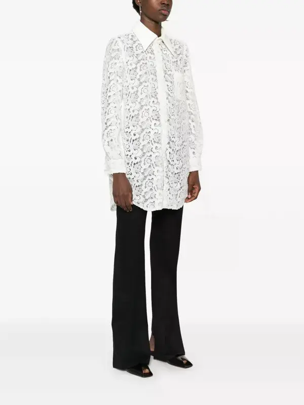 Comme Des Garçons Guipure Lace Shirt