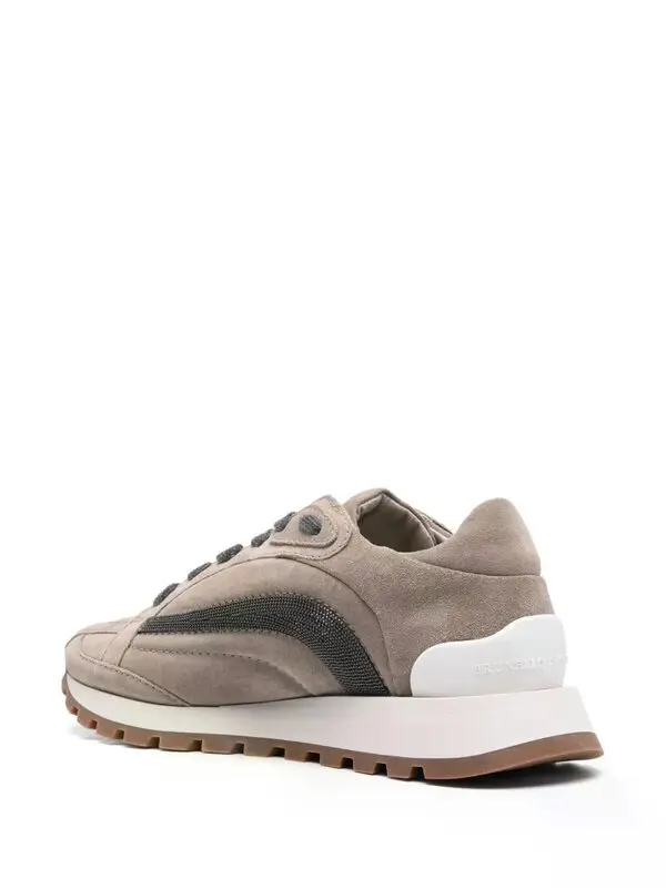 Brunello Cucinelli Monili Suede Sneakers
