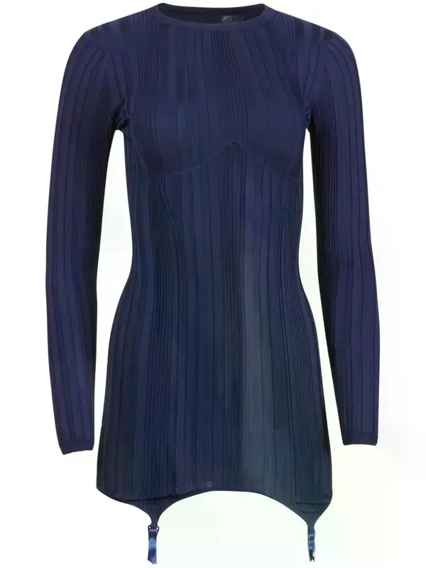 FLEUR DU MAL Garter Mini Dress