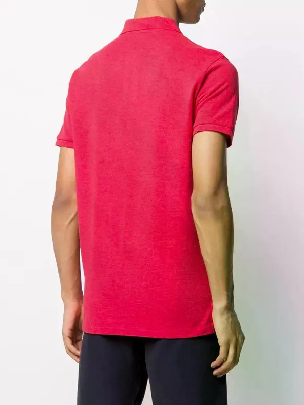 Polo Ralph Lauren Plain Logo-embroidered Polo Shirt - Pink