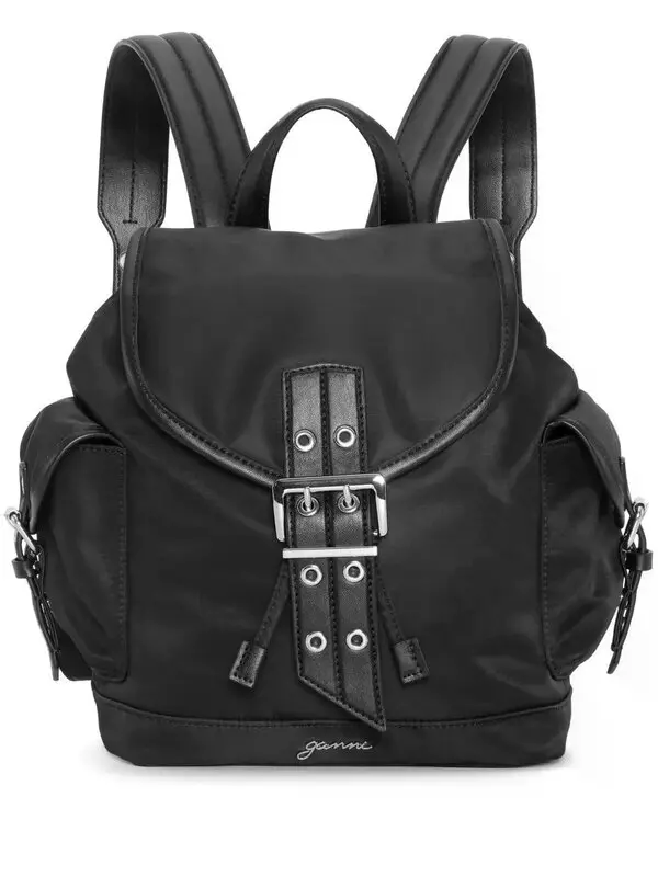 GANNI Small Buckled Backpack