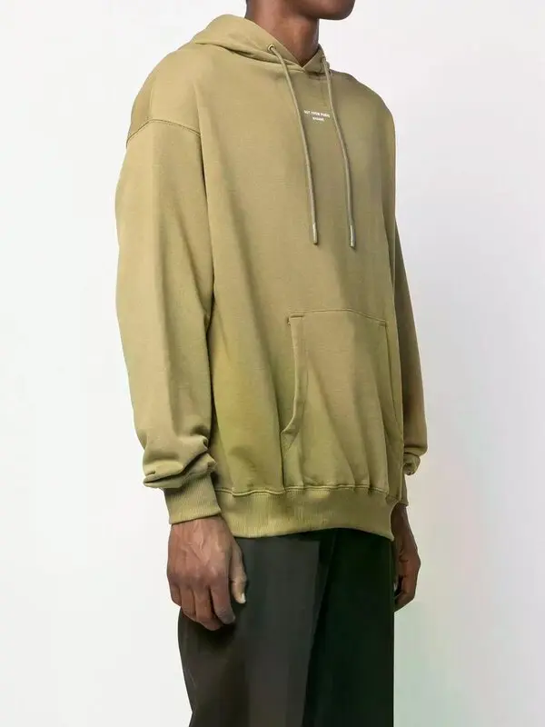 Drole De Monsieur Slogan-print Drawstring Hoodie