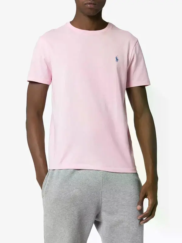 Polo Ralph Lauren Logo Embroidered T-shirt - Pink