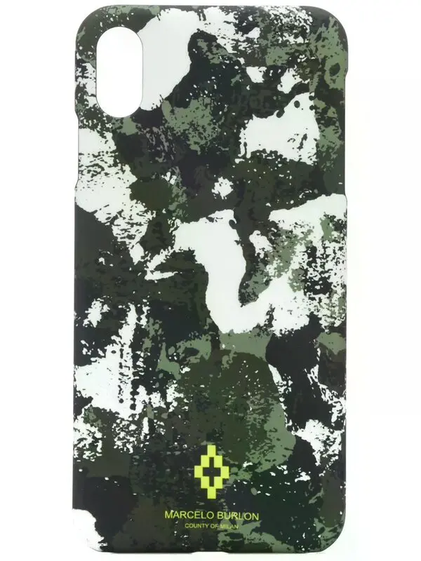 COUNTY OF MILAN Camouflage-print Iphone Xs Max Case - Green