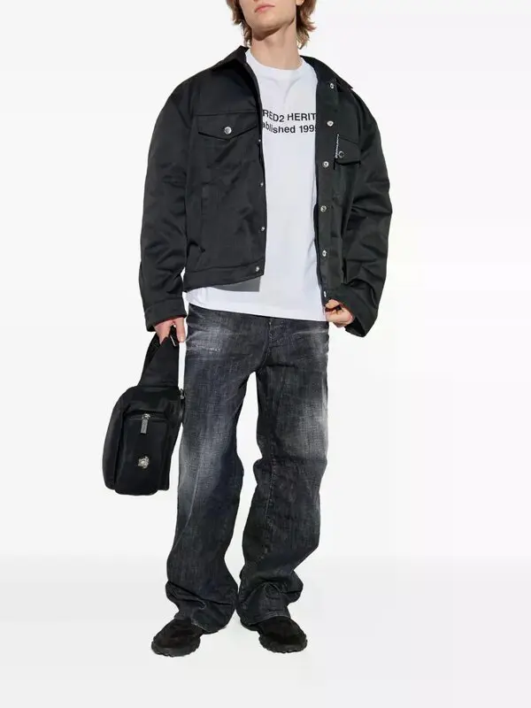 Dsquared2 Distressed Logo Patch Jeans