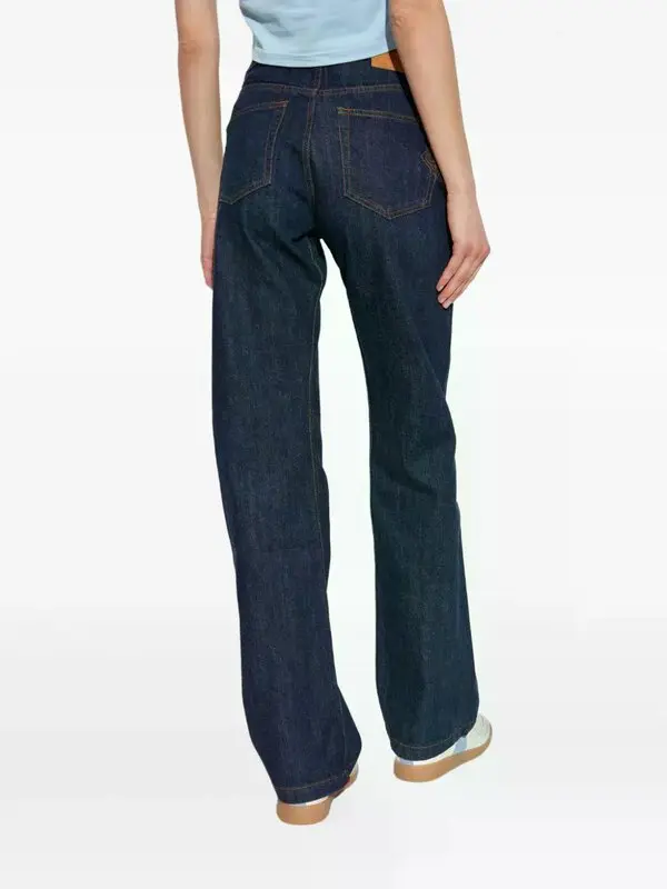 Casablanca Logo Patch Contrast Stitch Jeans