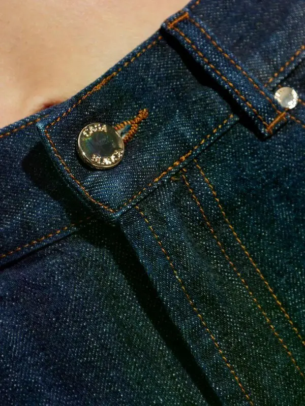 Casablanca Logo Patch Contrast Stitch Jeans