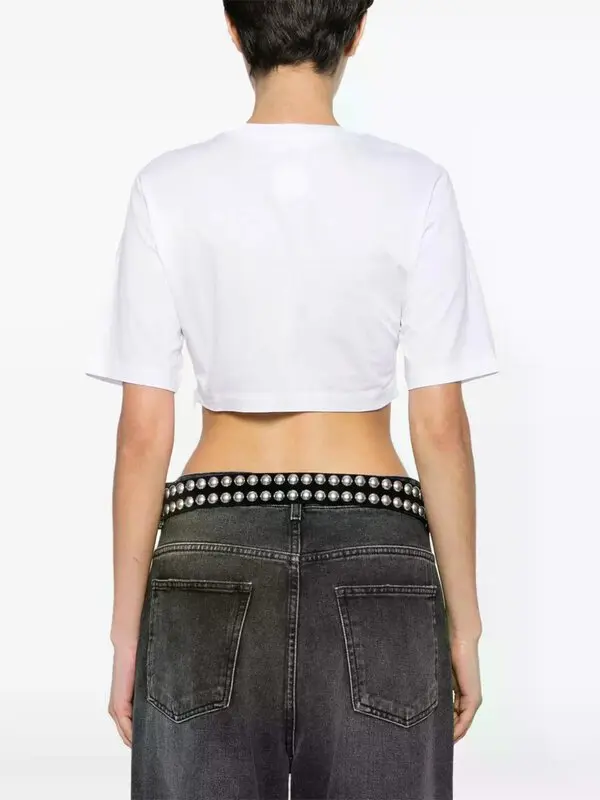 Dsquared2 Gathered Cropped T-shirt