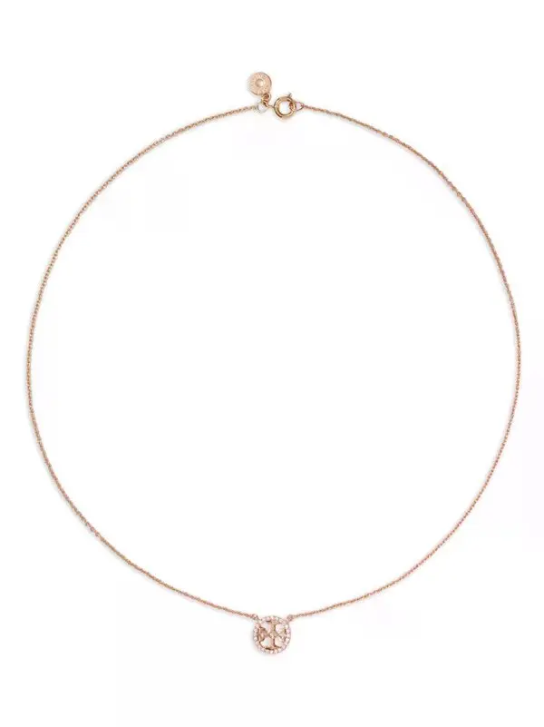 Tory Burch Icon Pavé Pendant Necklace - Gold