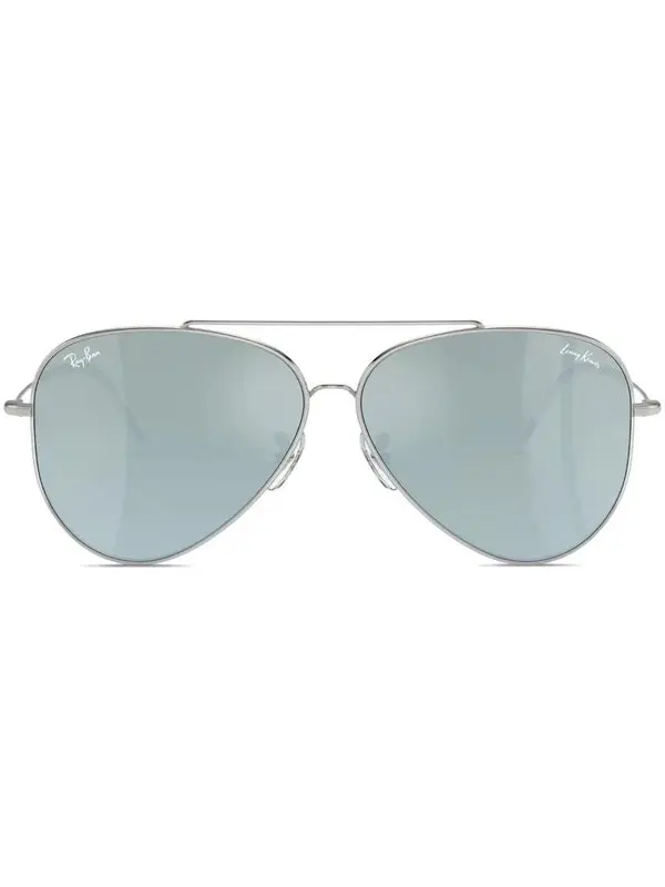 Ray-ban X Lenny Kravitz Aviator Sunglasses - Silver