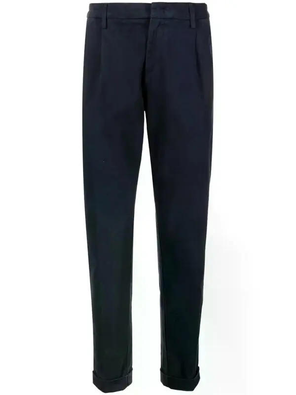 FAY Capri Pince Tailored Trousers - Blue