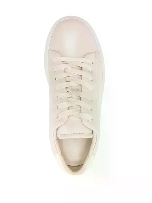 Calvin Klein Leather Flatform Sneakers