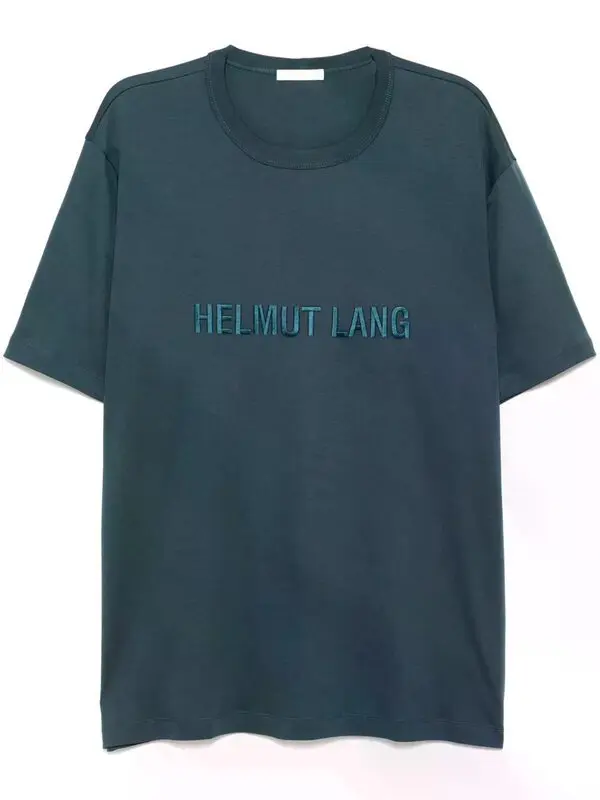 Helmut Lang Logo-embroidered T-shirt - Blue