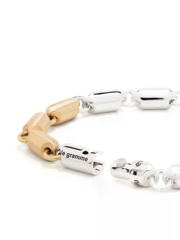 Le Gramme 18kt Gold And Sterling 27g Segment Bracelet
