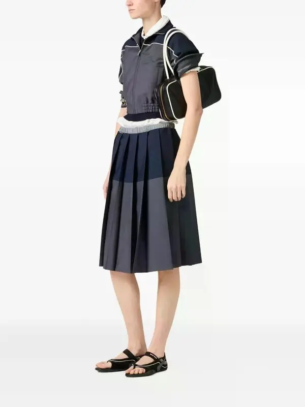 Miu Miu Poplin Shirt With Peter Pan Collar And Scallop Edge