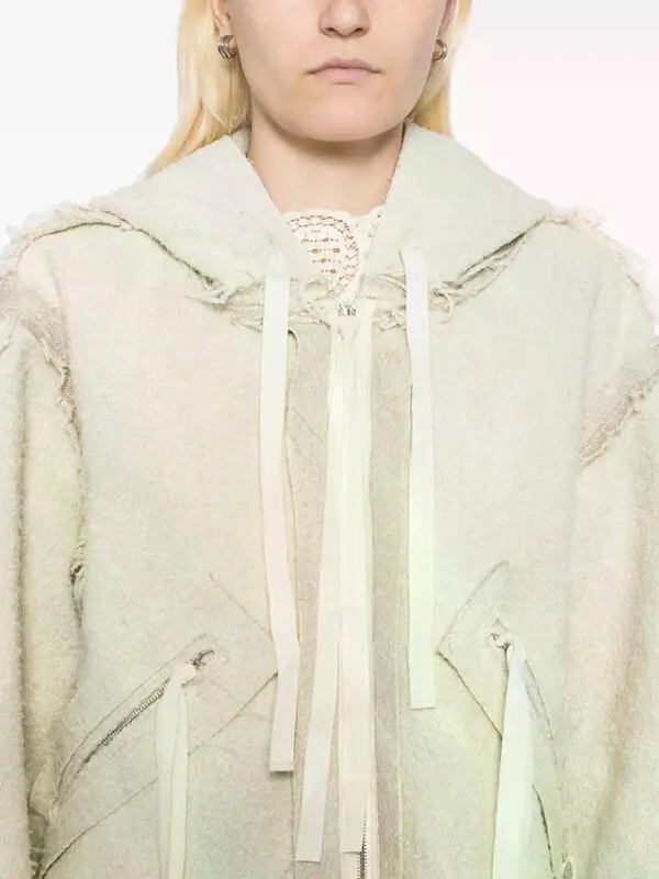 MIDORIKAWA Raw Edge Hooded Jacket