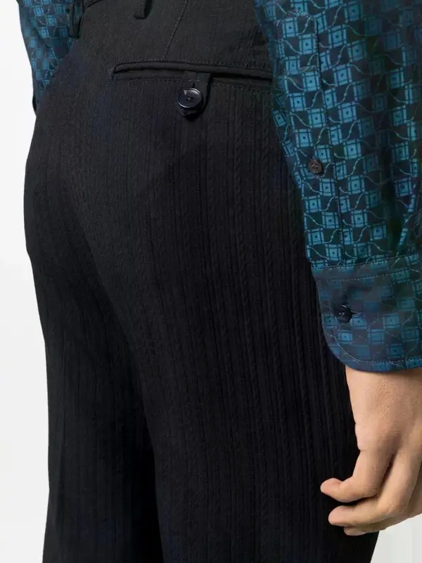 Etro Textured-finish Tailored Trousers