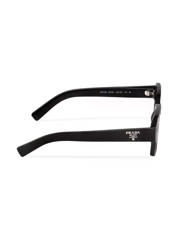 Prada Rectangle Frame Sunglasses With Logo Detail