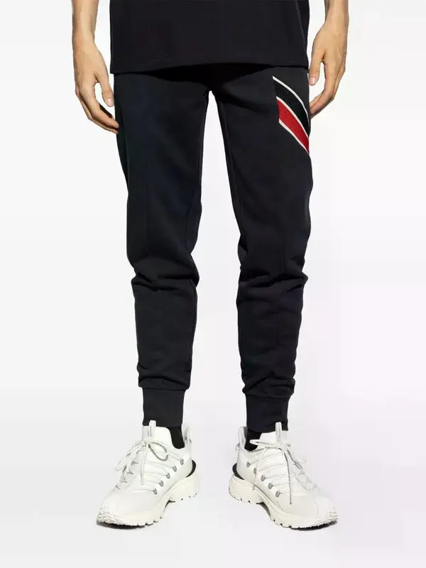 Moncler Side Logo Patch Jogging Trousers - Blue