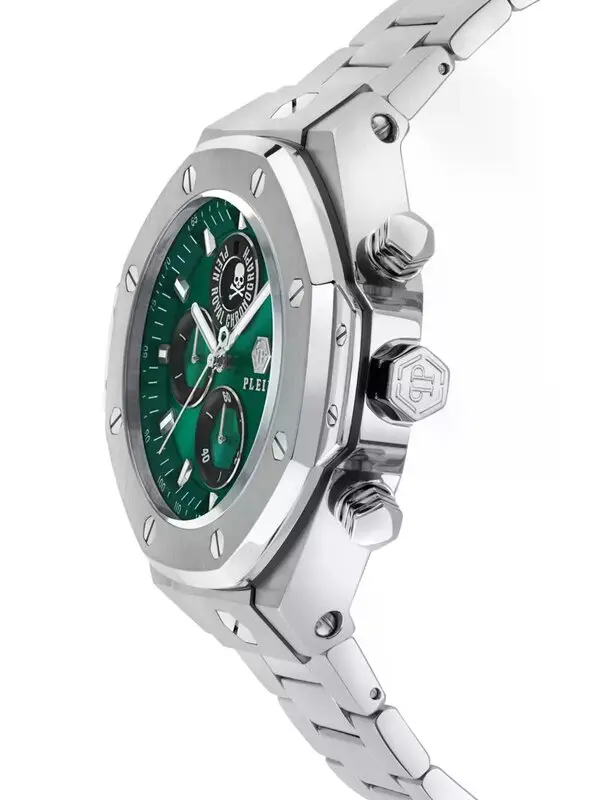 Philipp Plein Chrono Royal 46mm Chronograph Watch - Green