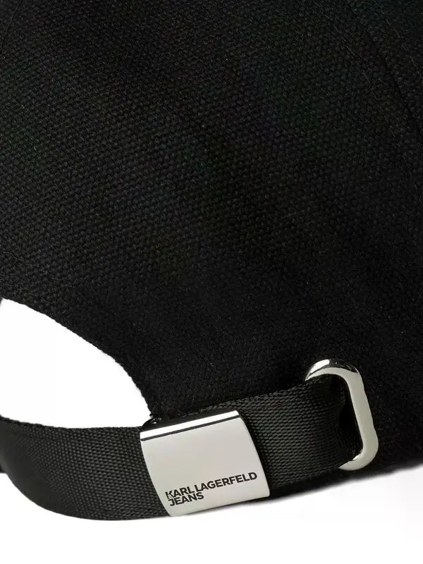 Karl Lagerfeld Logo-patch Baseball Cap - Black