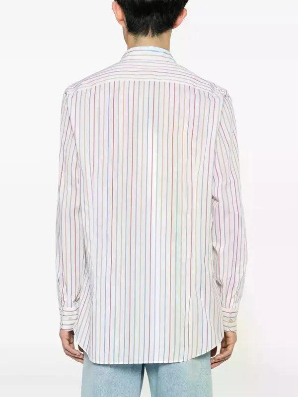 Etro Pegaso Striped Cotton Shirt