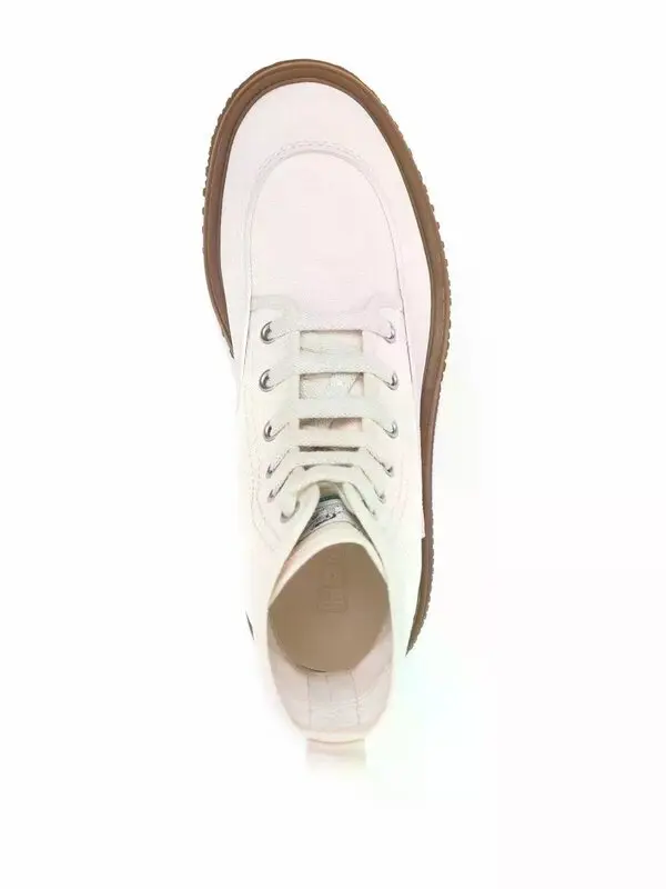 Hogan Lace-up Leather Boots