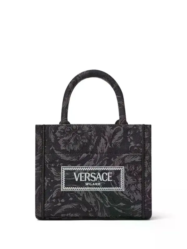 Versace Barocco Athena Extra Small Tote Bag - Black