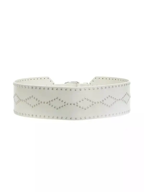 Isabel Marant Étoile Studded Leather Belt - Neutrals