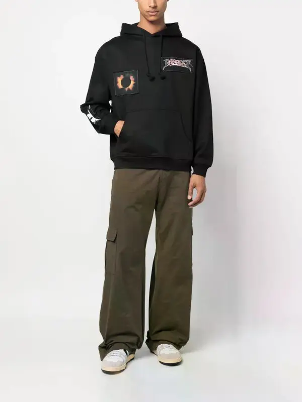 RASSVET Drawstring Cotton Hoodie With Graphic Prints