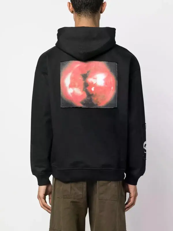 RASSVET Drawstring Cotton Hoodie With Graphic Prints