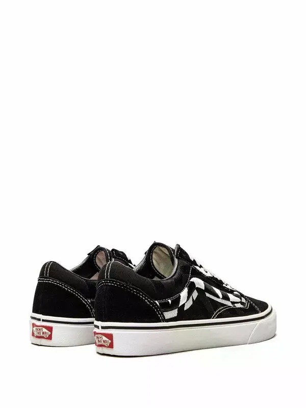 VANS Old Skool Embroidered Logo Sneakers - Black