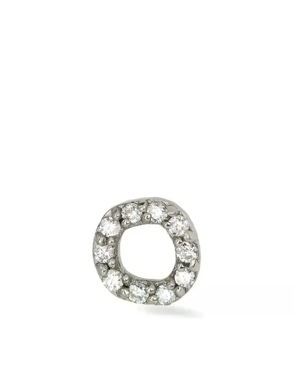 LARK & BERRY 14kt White Gold Diamond Stud Earring