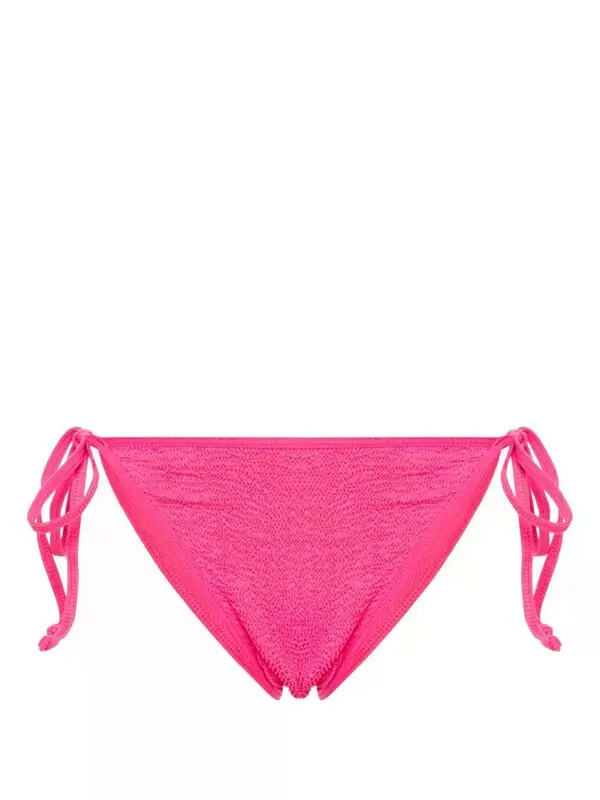 Bond Eye Anisha Seersucker Bikini Bottoms - Pink