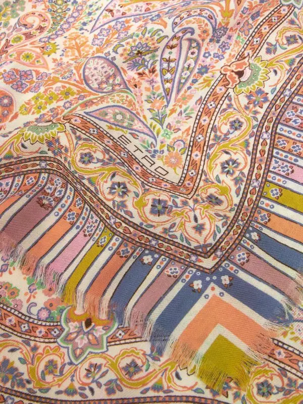Etro Paisley-print Scarf - Neutrals