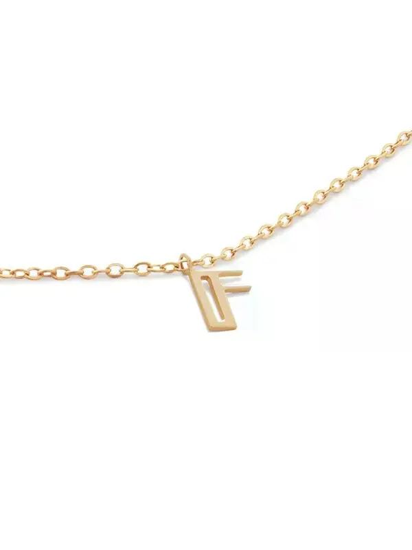 Monica Vinader 14kt Yellow Small Initial Pendant Necklace - Gold
