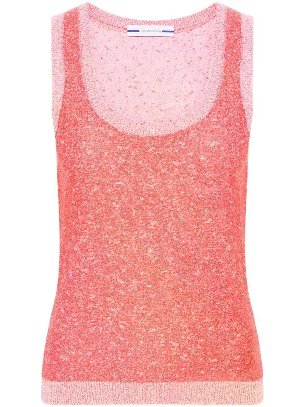 Jacob Cohen Speckle-knit Tank Top - Red