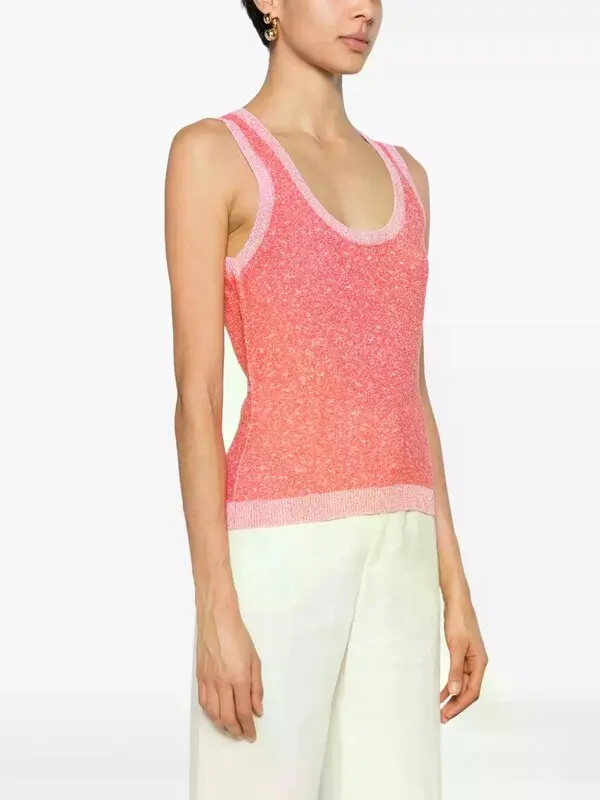 Jacob Cohen Speckle-knit Tank Top - Red