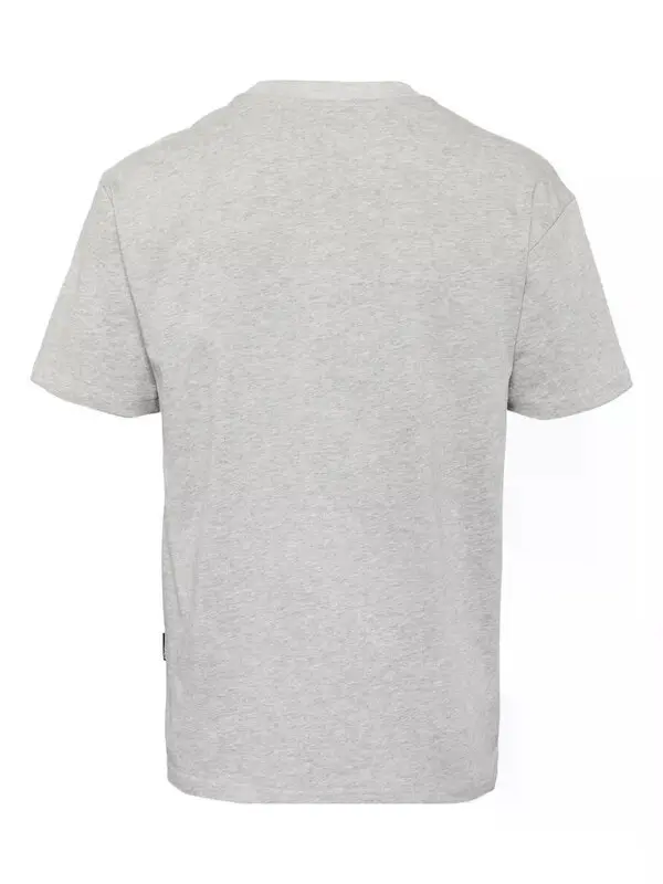 GROUND ZERO Logo Print Cotton T-shirt - Grey