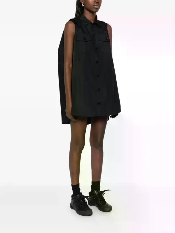 Sacai Sleeveless Mini Dress - Black