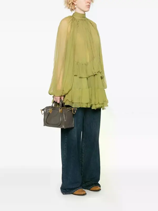 Chloé Small Paraty Shoulder Bag - Grey