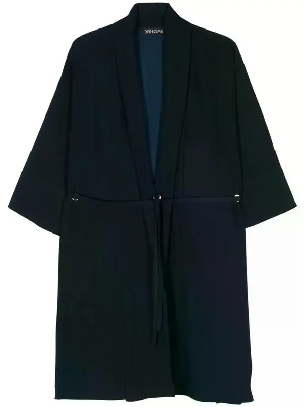 DRHOPE Crepe Belted Coat