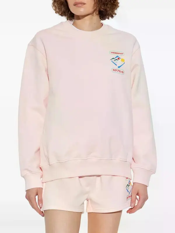 Casablanca Montaigne Graphic Sweatshirt - Pink