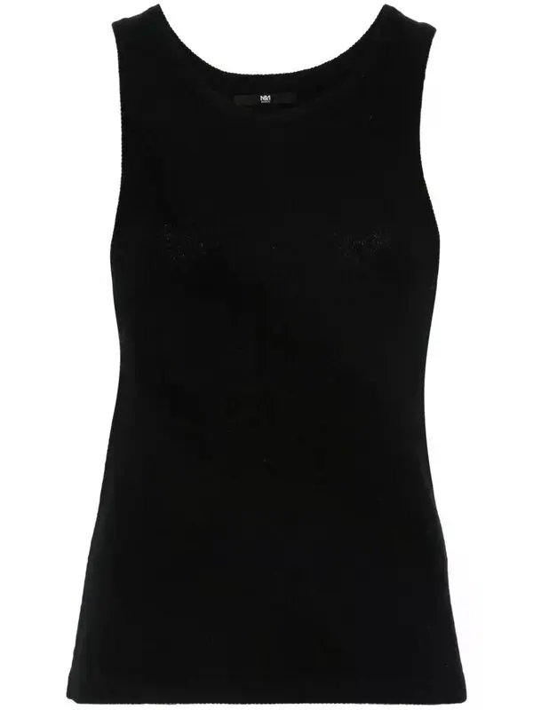 Max & Moi Sleeveless Cashmere Top - Black