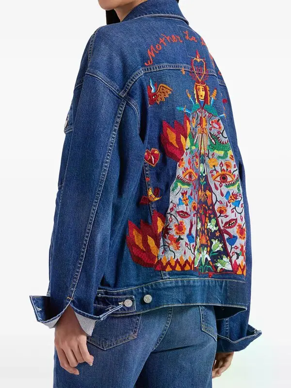 La DoubleJ Embroidered Denim Jacket
