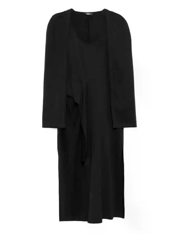 Goen.j Ribbed Cape Dress