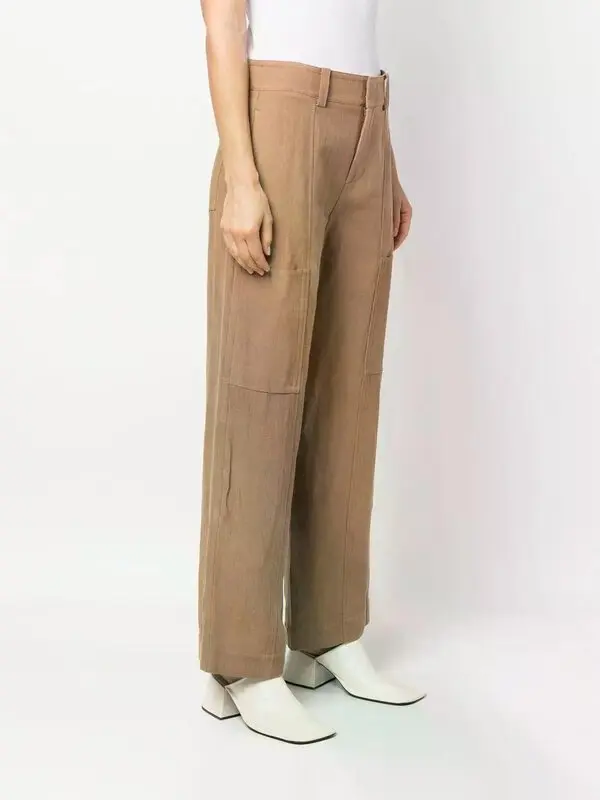 Vince Wide-leg Trousers With Patch Pockets