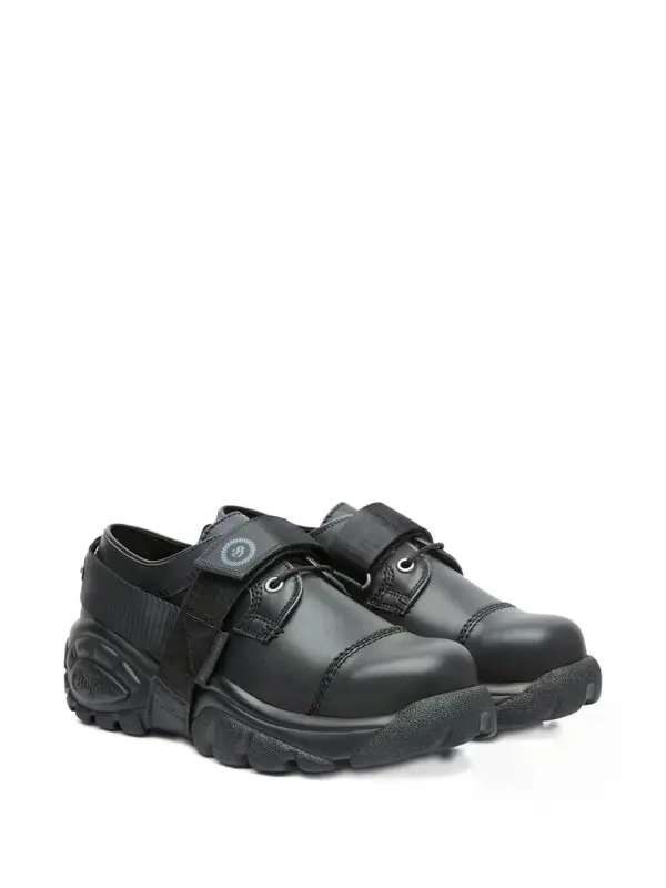 BUFFALO Leather Creepers With Touch-strap Fastening