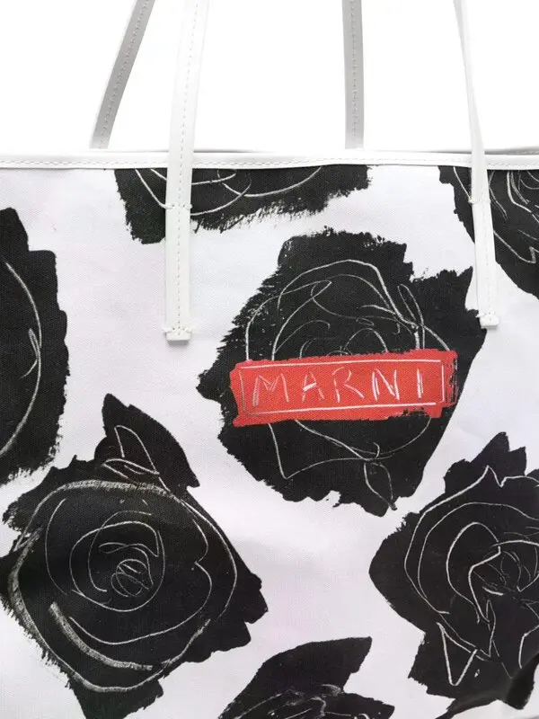 Marni Floral Printed Large Tote Bag